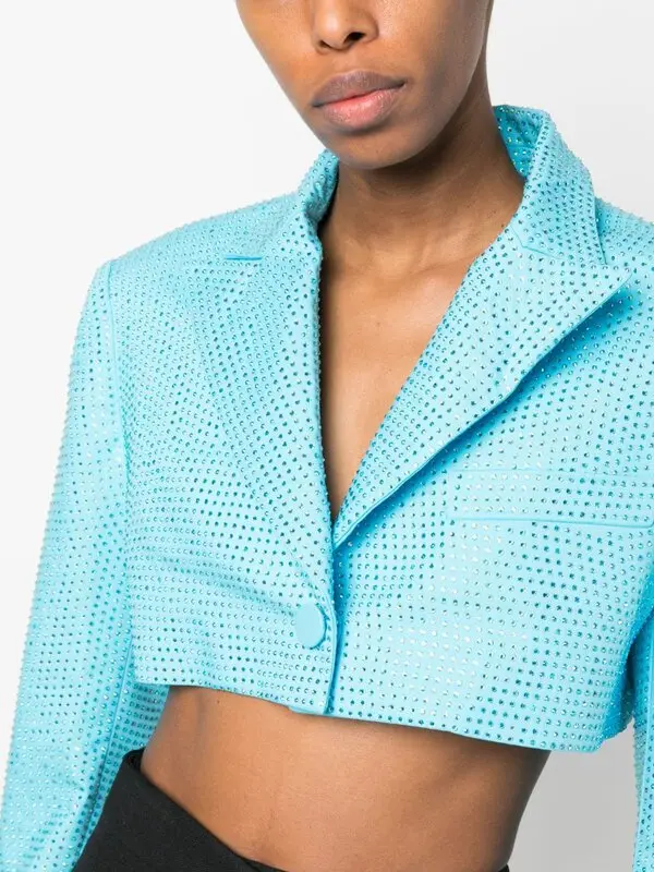 Giuseppe Di Morabito Crystal-embellished Cropped Jacket