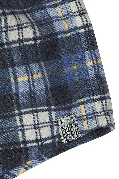 Visvim Pioneer Khadi Check Long Sleeve Shirt In Blue - Navy