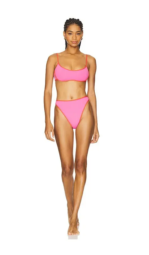 L*Space Nora Bikini Bottom - Bubblegum & Grapefruit