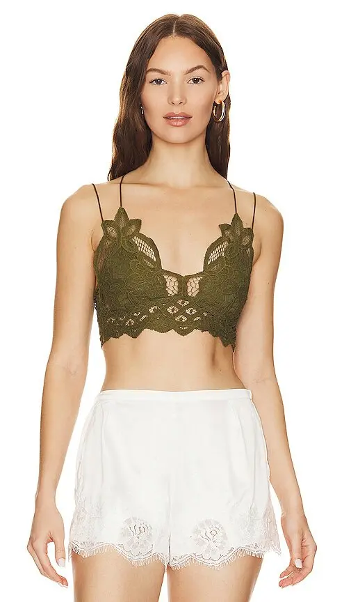 Free People Adella Bralette In Olive In Avocado Tree - 50% Off |  Editorialist
