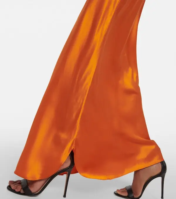 NILI LOTAN Cami Silk Satin Slip Dress