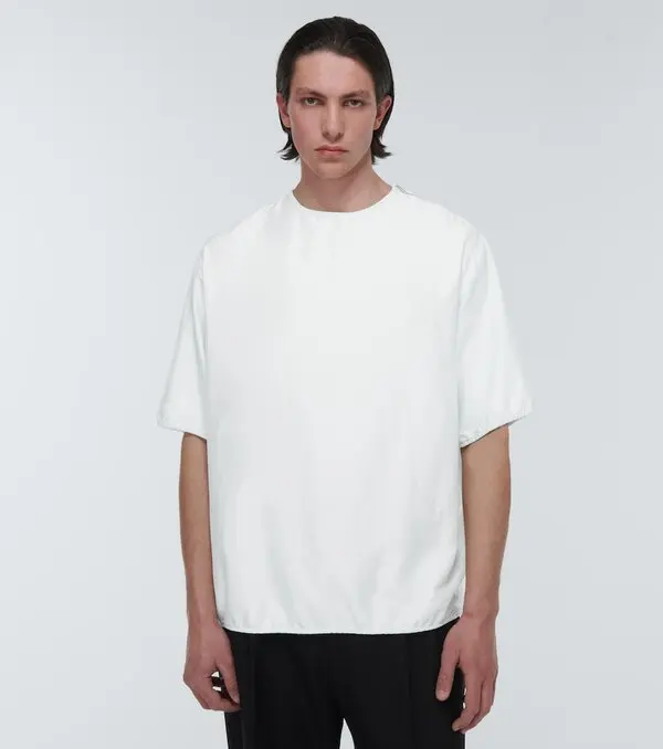 JIL SANDER Blouson Silk Blend T-shirt