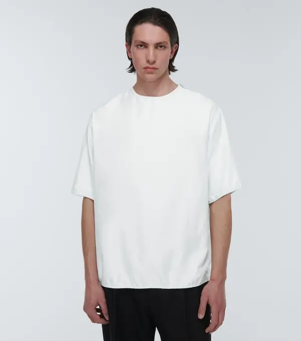 JIL SANDER Blouson Silk Blend T-shirt