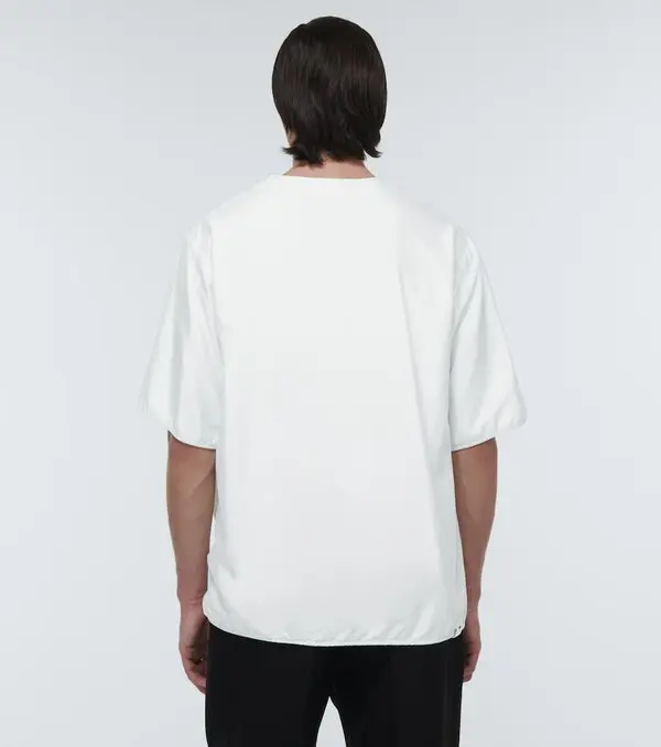 JIL SANDER Blouson Silk Blend T-shirt