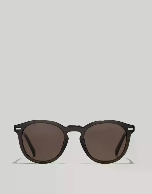 Madewell Round Acetate Sunglasses - True Black