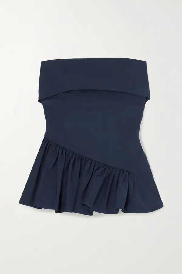 MOLLY GODDARD Andres Strapless Ruffled Top