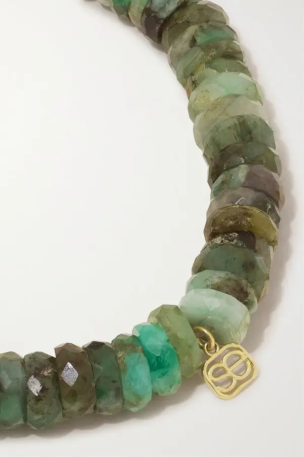 SYDNEY EVAN Allah Script Agate And Diamond Bracelet