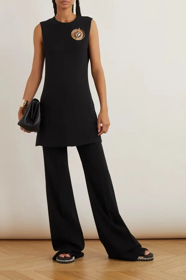 Chloé Embellished Silk-cady Mini Dress