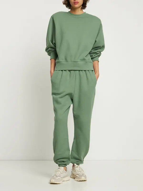 THE FRANKIE SHOP Vanessa Cotton Jersey Sweatpants