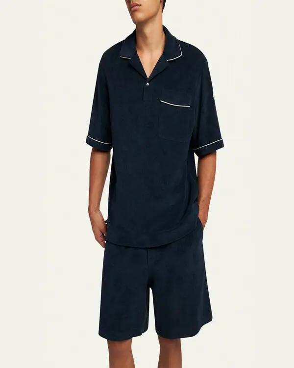 Moncler Terry Polo Shirt