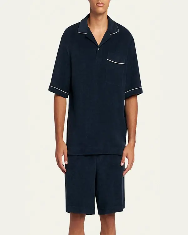 Moncler Terry Polo Shirt