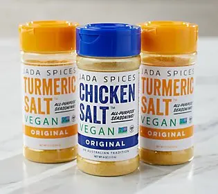 JADA SPICES 3 Bottles Turmeric Chicken Salt Sampler