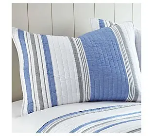 LEVTEX HOME St Bart 3-piece Stripe Full/queen Q Uilt Set