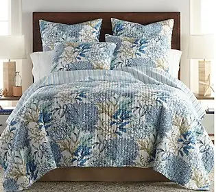 LEVTEX HOME Mahina 3-piece Coastal Full/queen Q Uilt Set - One-color