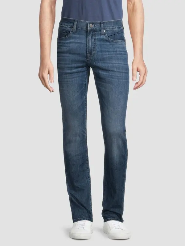 7 For All Mankind Slimmy Cotton-blend Jeans - Flash