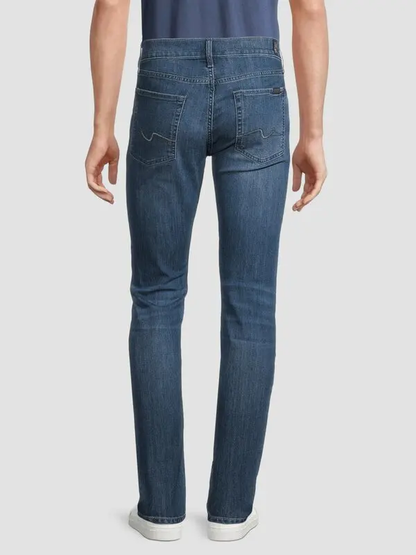 7 For All Mankind Slimmy Cotton-blend Jeans - Flash