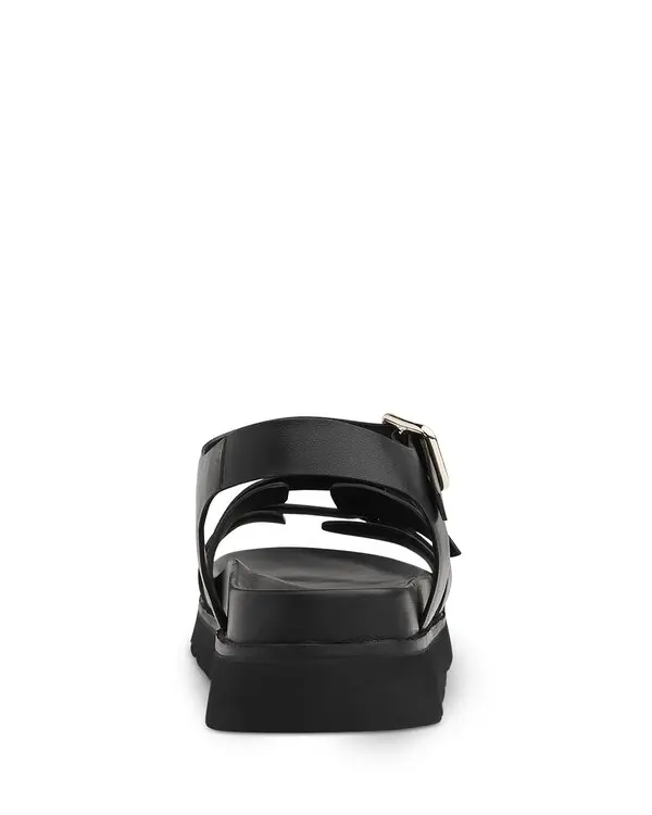 Whistles Jemma Triple Buckle Flatform Sandals - Black