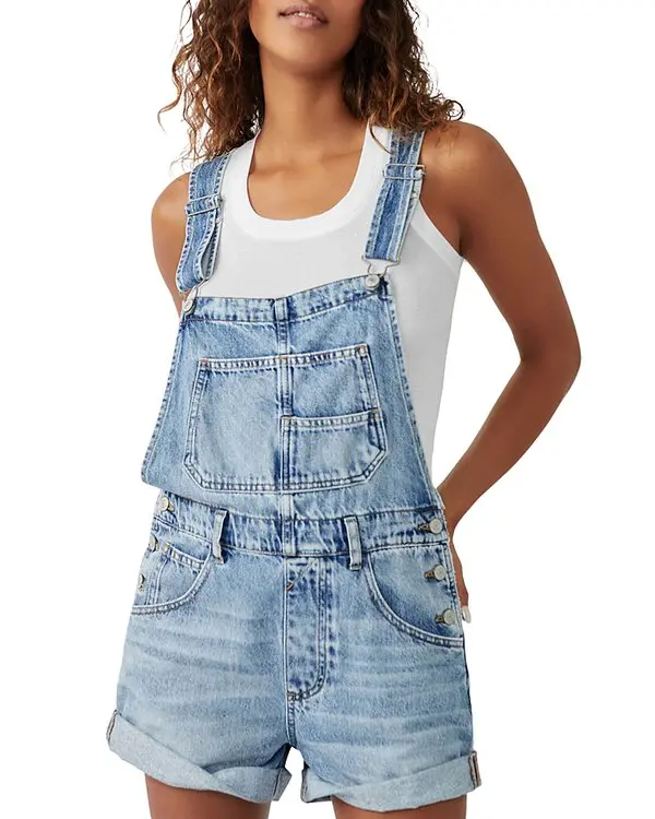 Free People We The Free Ziggy Denim Romper - Follow You