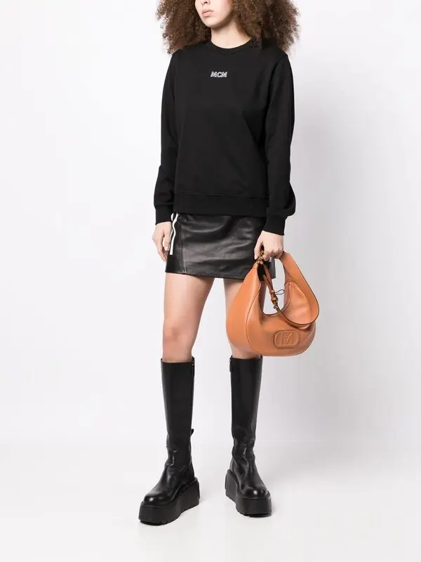 Mcm Medium Mode Travia Leather Shoulder Bag