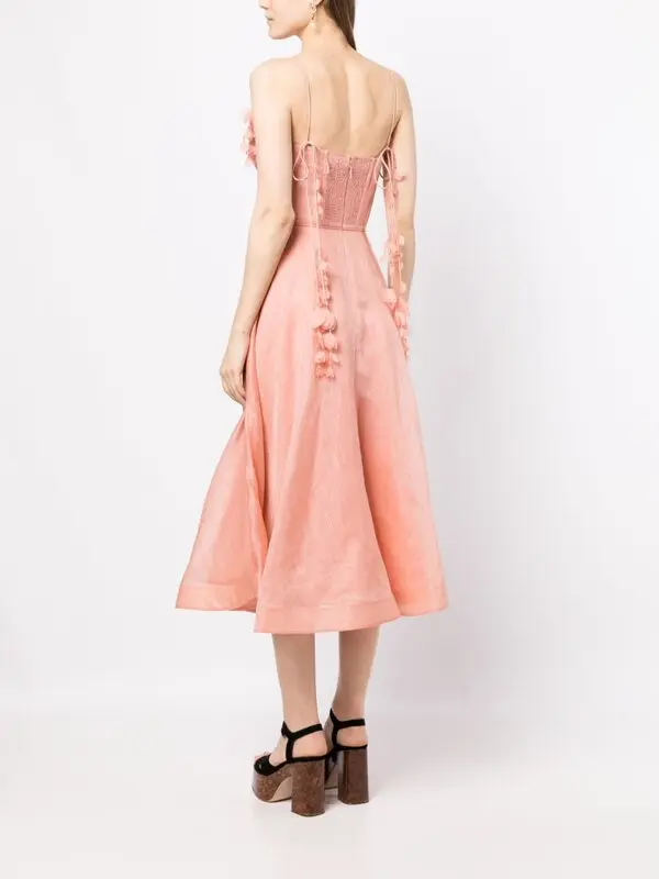 knee length dresses for ladies Zimmermann Picnic Dress Lilac Floral