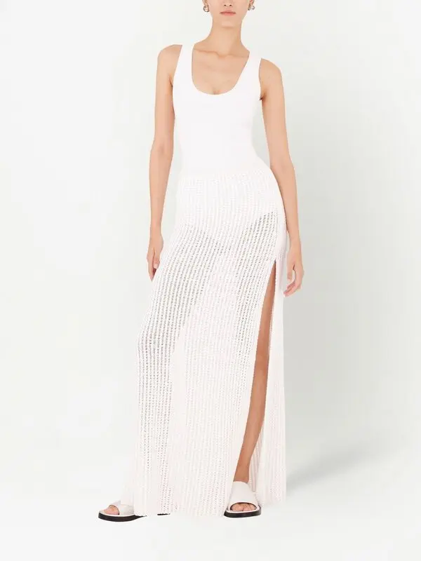 FERRAGAMO Side-slit Knit Skirt