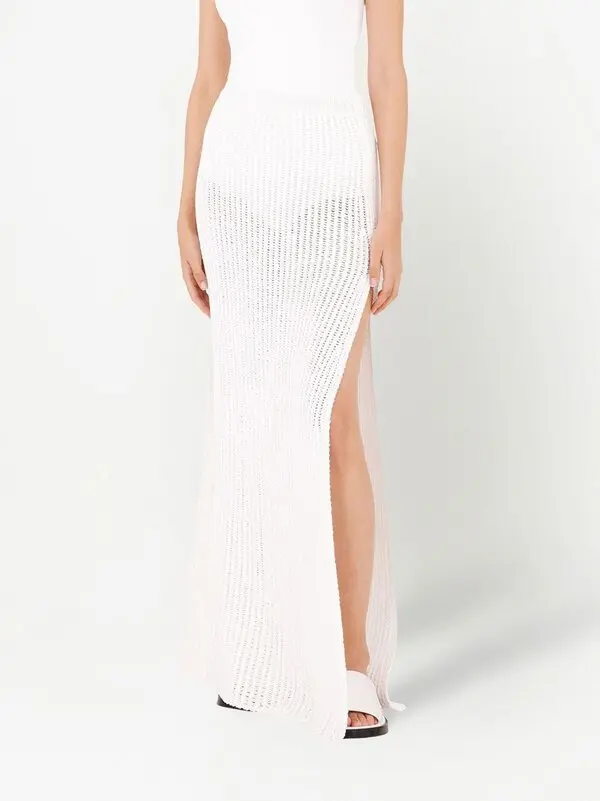 FERRAGAMO Side-slit Knit Skirt