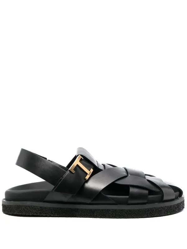 TOD'S Caged Leather Sandals