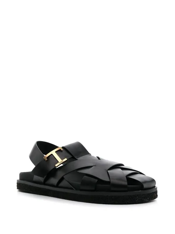 TOD'S Caged Leather Sandals