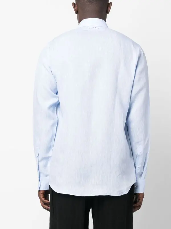 Philipp Plein Long-sleeve Linen Shirt