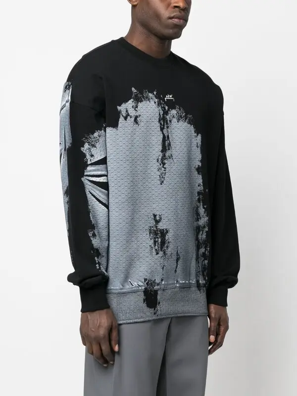 A-COLD-WALL* Brushstroke-print Cotton Sweatshirt