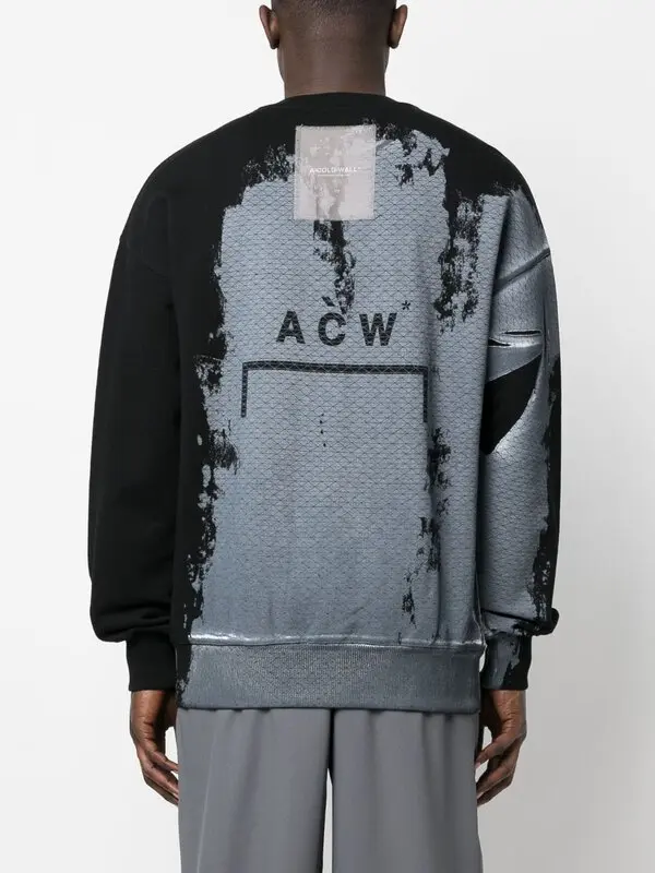 A-COLD-WALL* Brushstroke-print Cotton Sweatshirt
