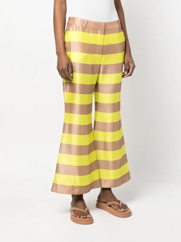 Zimmermann Wonderland Striped Flared Trousers