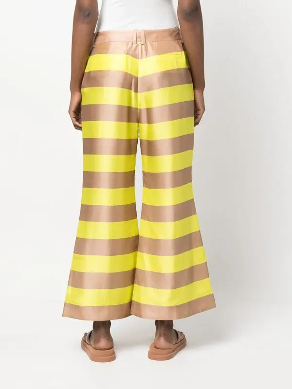 Zimmermann Wonderland Striped Flared Trousers