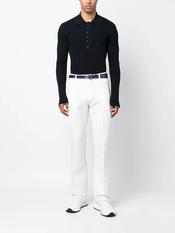 COURREGES Bootcut Twill Tailored Trousers