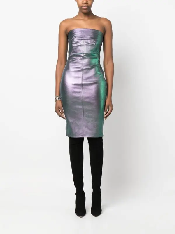 Rick Owens Iridescent Bustier Minidress