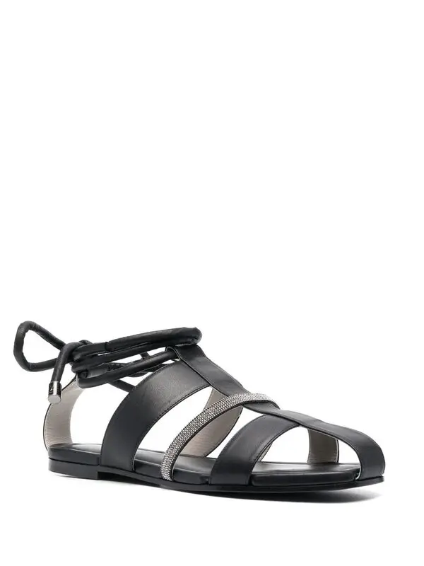 Fabiana Filippi Cut-out Leather Sandals