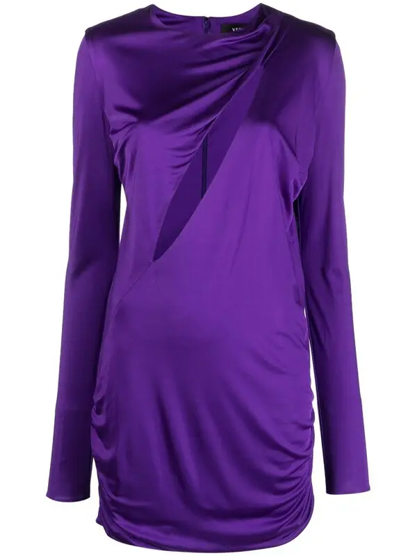 Versace Cut-out Minidress - Purple