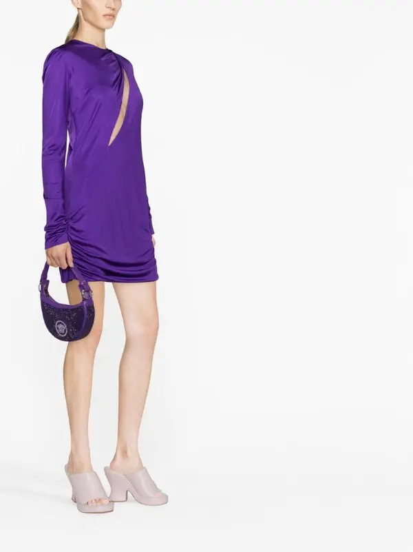 Versace Cut-out Minidress - Purple