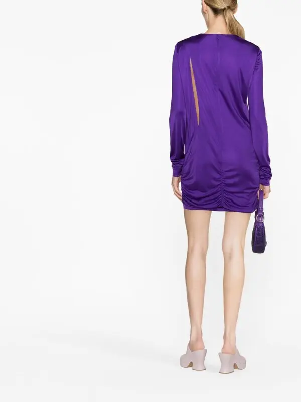 Versace Cut-out Minidress - Purple