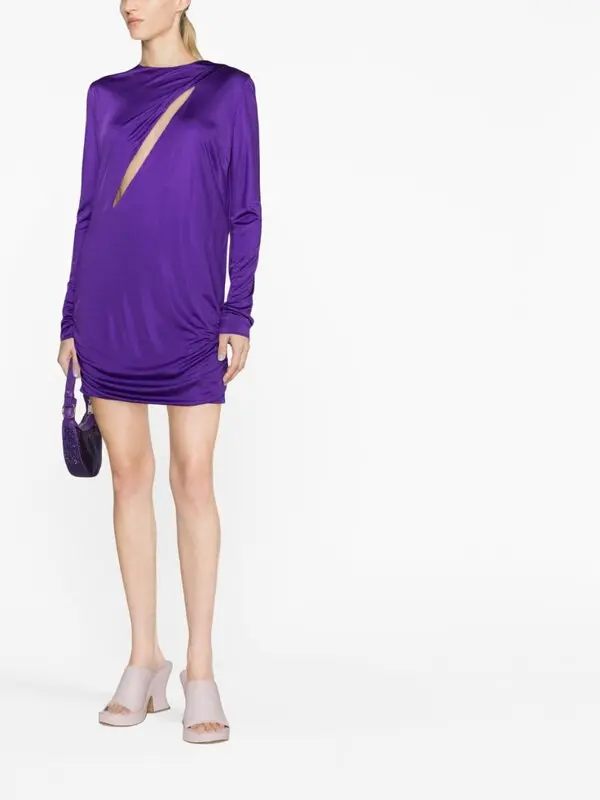 Versace Cut-out Minidress - Purple
