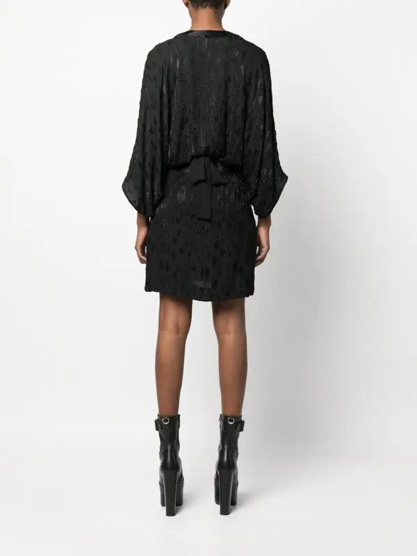 Roberto Cavalli Bead-embellished Short Dress