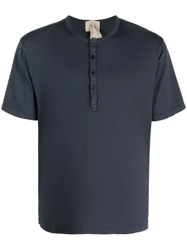 TEN C Cotton Henley T-shirt