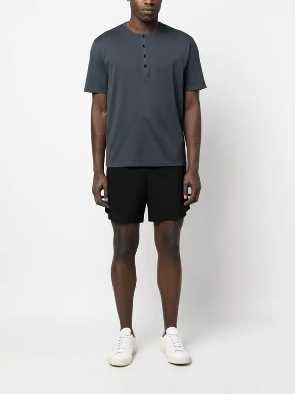 TEN C Cotton Henley T-shirt