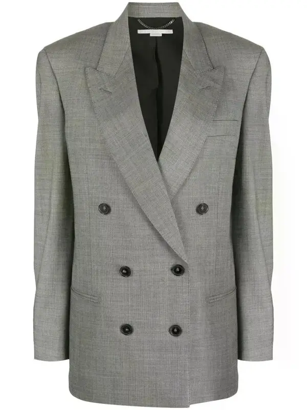 Stella McCartney Peak-lapels Double-breasted Blazer - Grey
