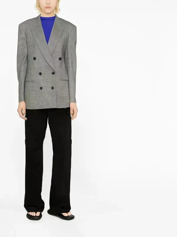 Stella McCartney Peak-lapels Double-breasted Blazer - Grey