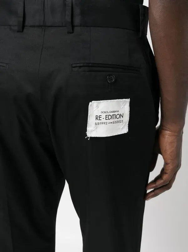 Dolce & Gabbana High-waist Tailored Trousers - Black