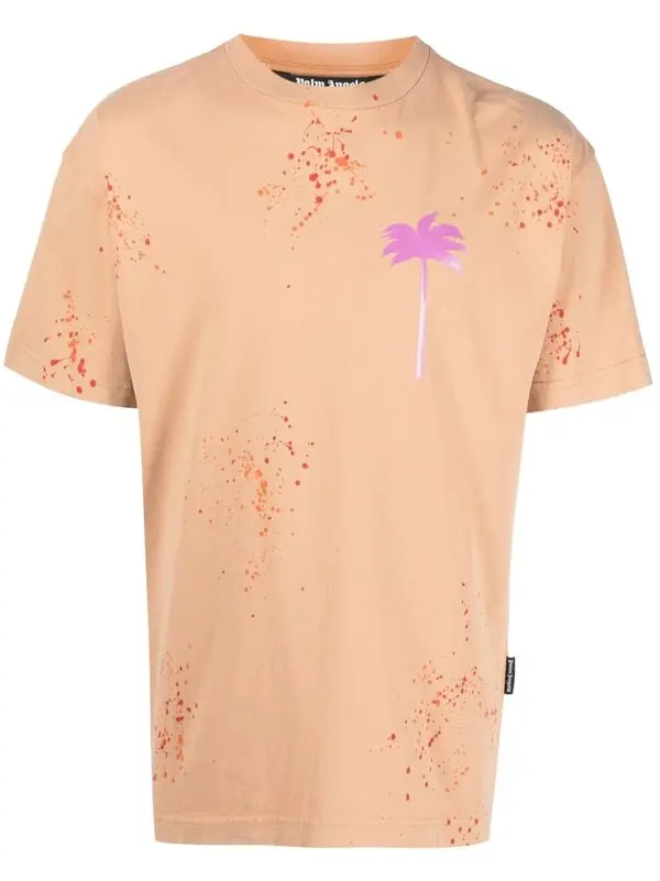 Palm Angels Pxp Painted Cotton T-shirt