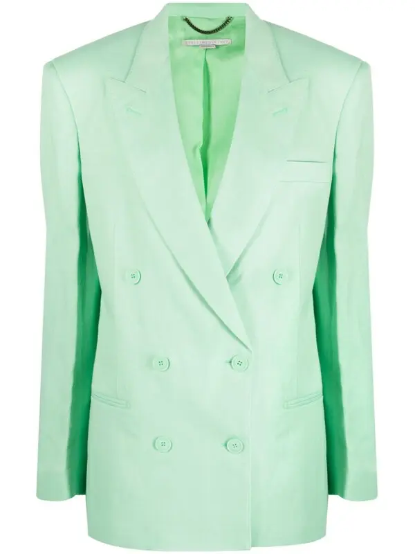 Stella McCartney Peak-lapels Double-breasted Blazer - Green