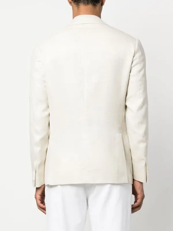 Corneliani Single-breasted Wool-blend Blazer