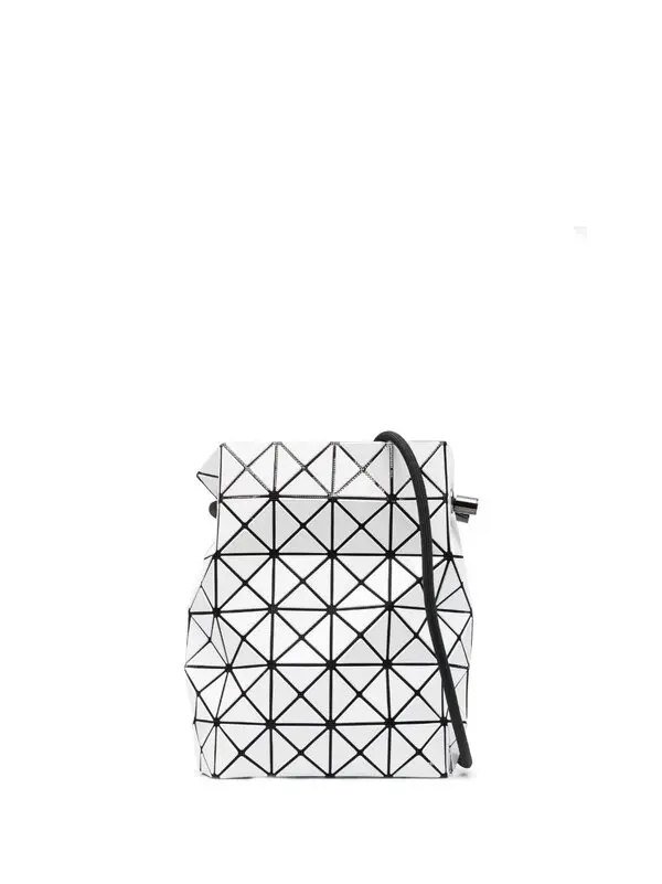 Issey Miyake Geometric Panelled Wring Bucket Bag - White